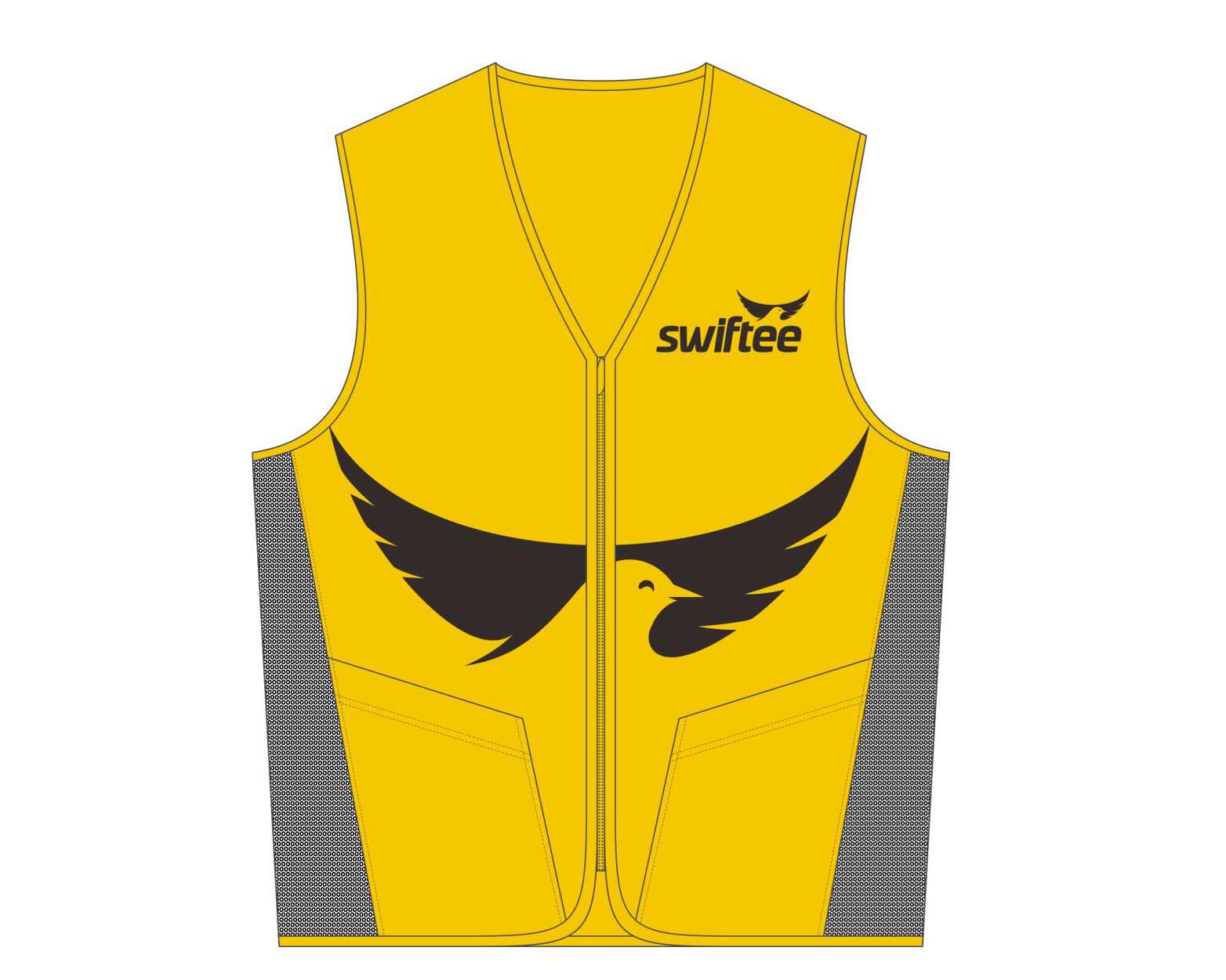 Manufacturing Contrast Color Vest Jacket Design Zipper Logo Vest Jacket ...