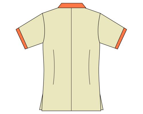 Tailor-made clean uniform design short sleeve contrast collar clean ...