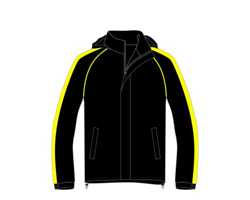 Personal design contrast sleeve windbreaker custom hooded zipper solid ...