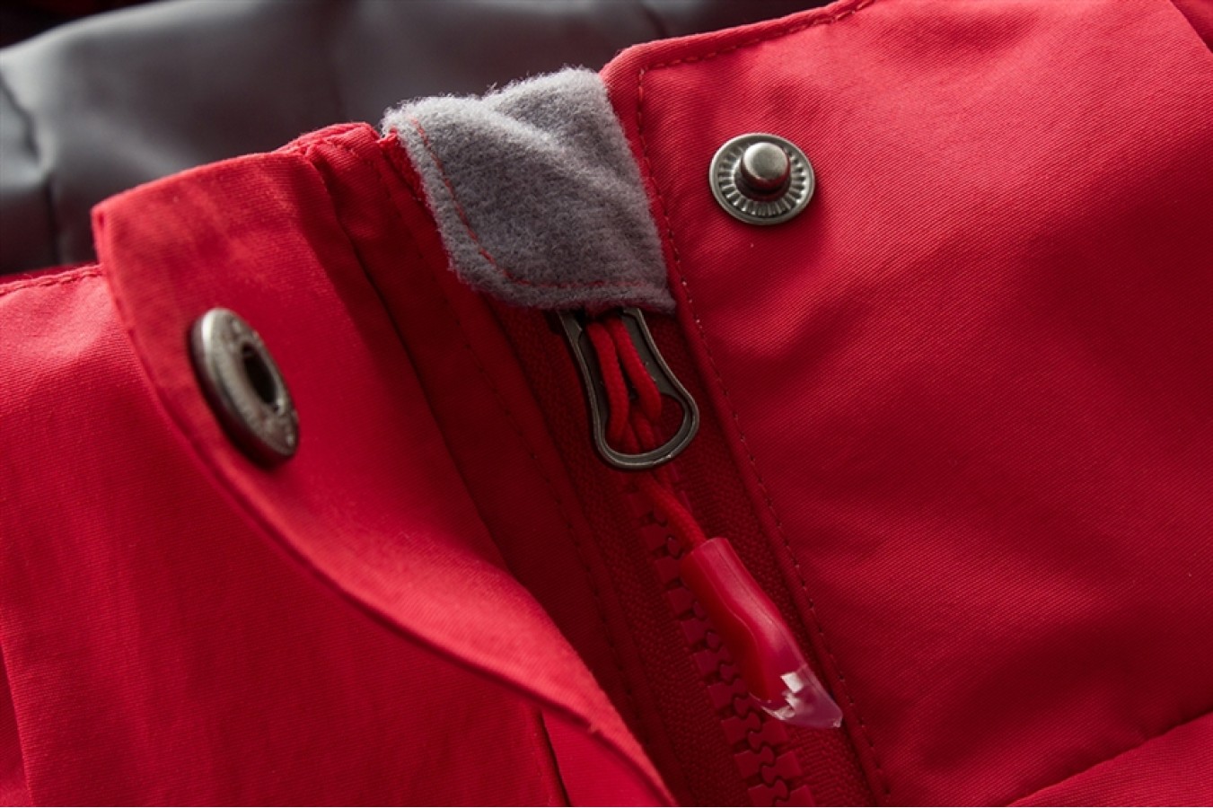 A large number of custom-made two-piece jacket design hook and loop ...