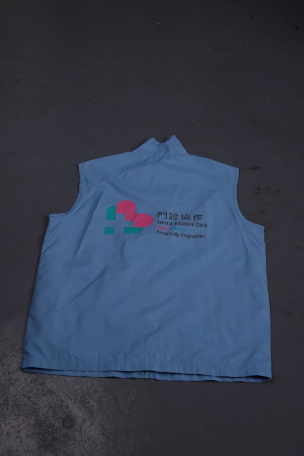customized blue enterprise collar vest hospital medical volunteer vest ...