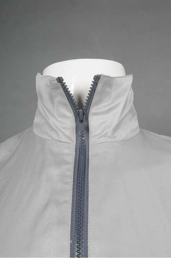 Men's Fashion Jacket Velcro Cuffs Woven LOGO 100% Poly