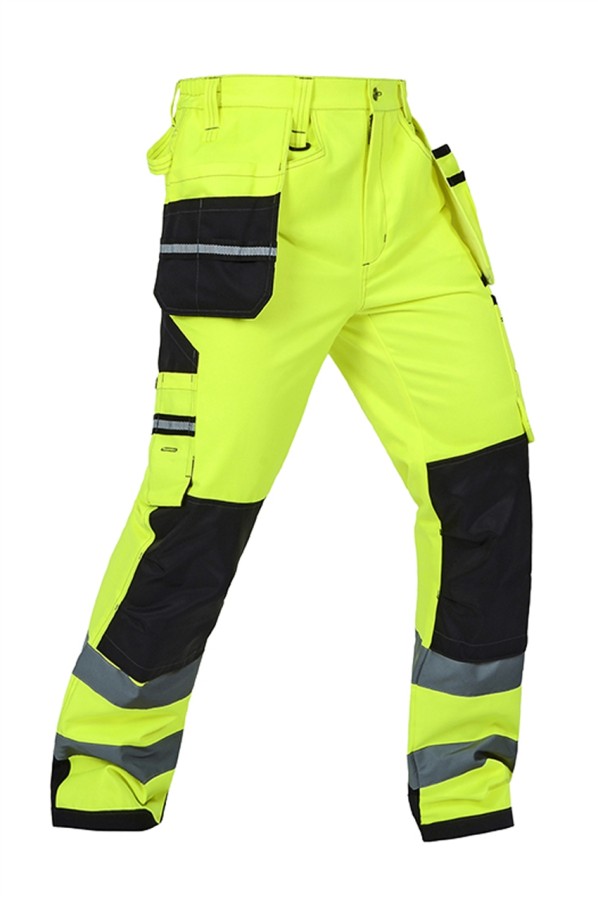 Online order fluorescent pants multi-bag knee wear-resistant design ...