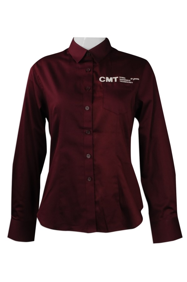 Design slim version long sleeve shirt Industrial materials industry ...