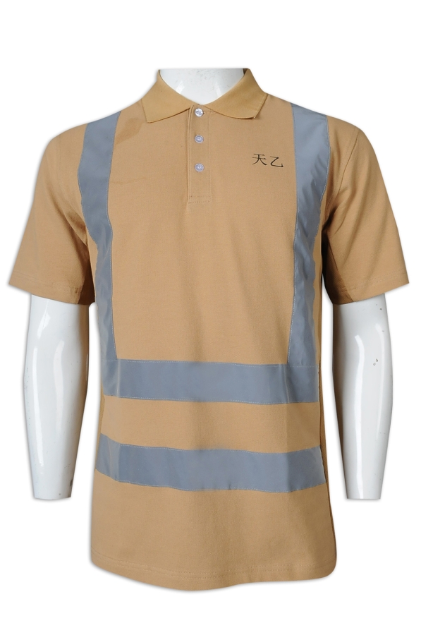 custom short sleeve industrial Polo shirt reflective strip industrial ...