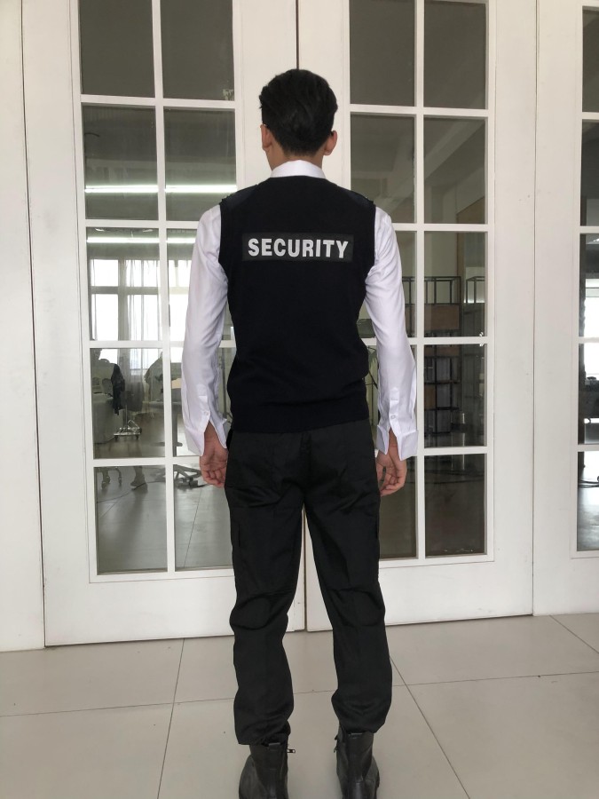 Security design shoulder epaulette sweater customized uniform security ...