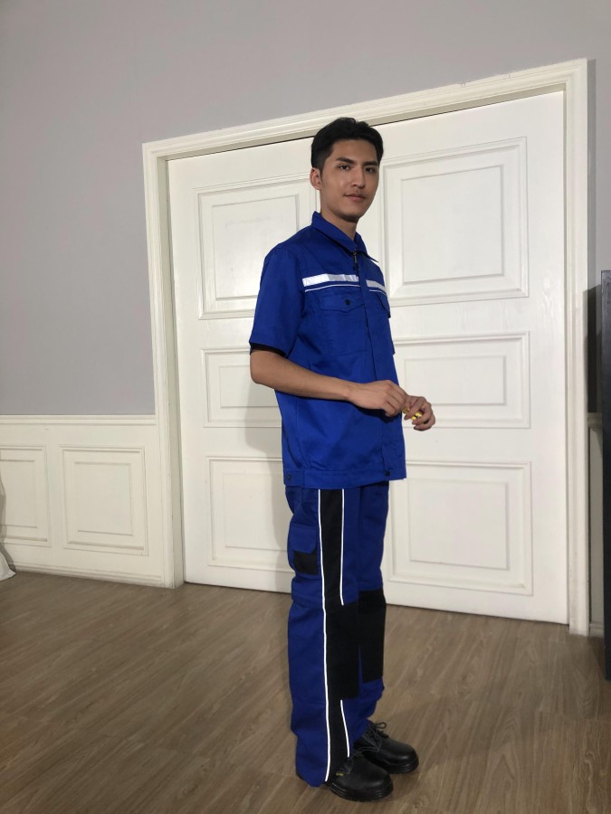 Custom Hotel Repair Uniforms Real-life show lapel workwear stitching ...