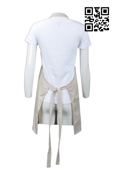 Design khaki apron fast food kitchen waiter apron custom made