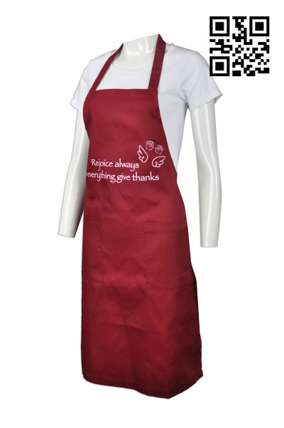Silk print logo apron custom order style Design apron style apron factory