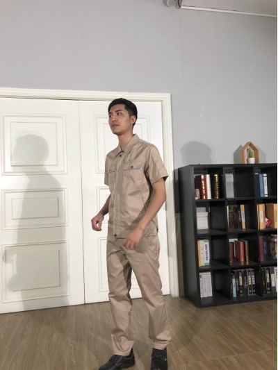 Custom Hotel Maintenance Uniforms Real-life show lapel workwear uniform ...