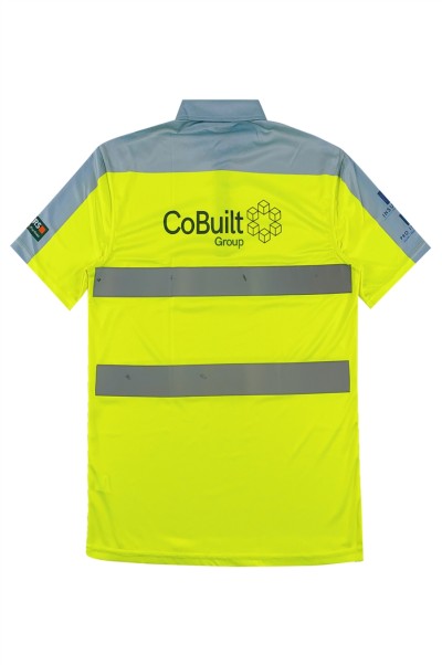 Bulk Order Fluorescent Yellow Short Sleeve Reflective Polo Shirt ...