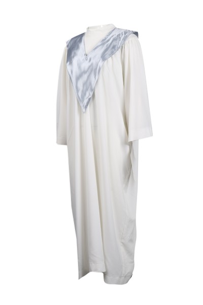 Custom white long sacred robe Auxiliary sacrifice Sacred gown manufacturer