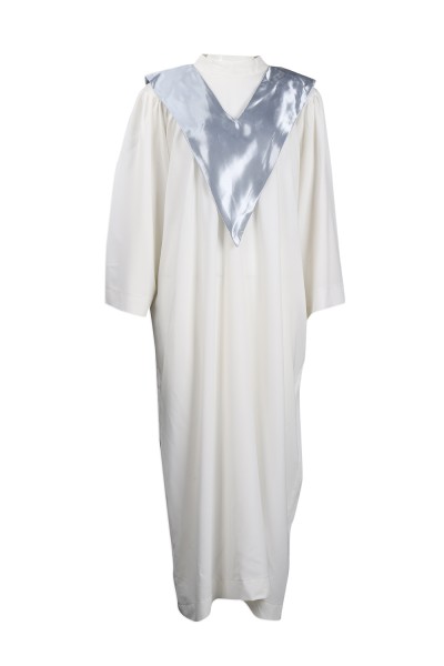 Custom white long sacred robe Auxiliary sacrifice Sacred gown manufacturer