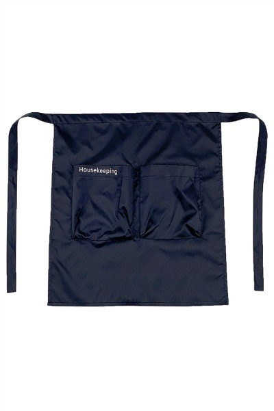 Customized black half-length housekeeping apron cleaning apron design ...