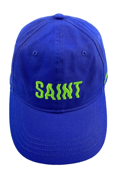 Customized blue solid color baseball cap design embroidery fluorescent ...