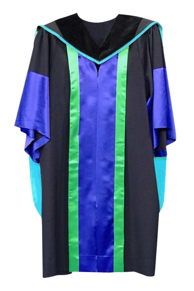 Customized PhD Graduation Gown. Engineering PhD Graduation Gown. Blue ...