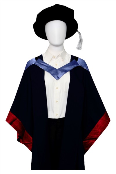 Customized lavender shawl PhD graduation gown, designed bonnet, silver ...