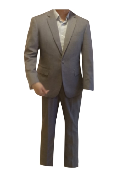 Customized one-button suit suit, designed back hem double slit men's ...