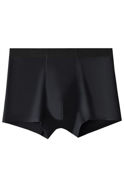 Customized seamless boxer briefs, solid color men's underwear, double ...