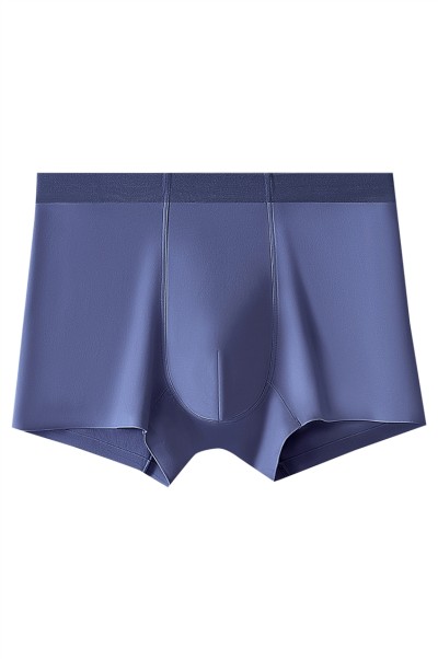 Customized seamless boxer briefs, solid color men's underwear, double ...