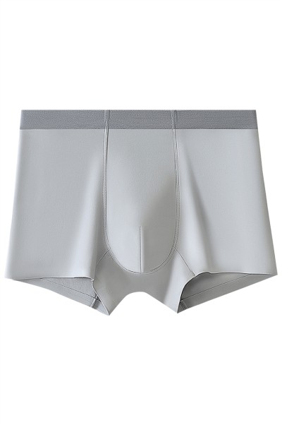 Customized seamless boxer briefs, solid color men's underwear, double ...