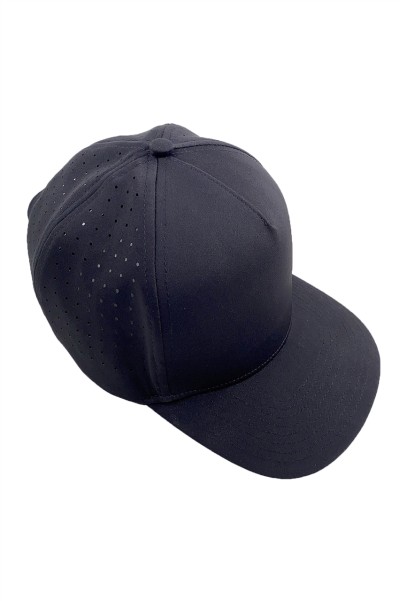 Custom-made black solid color baseball caps for men and women design ...