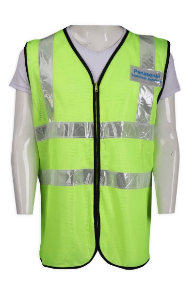 Design Fluorescent Green Reflective Safety Vest 100% Polyester ...
