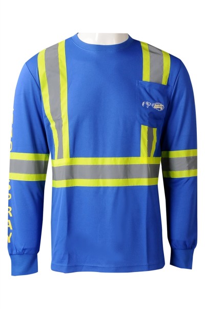 a large number of custom-made industrial uniforms with long sleeves and ...