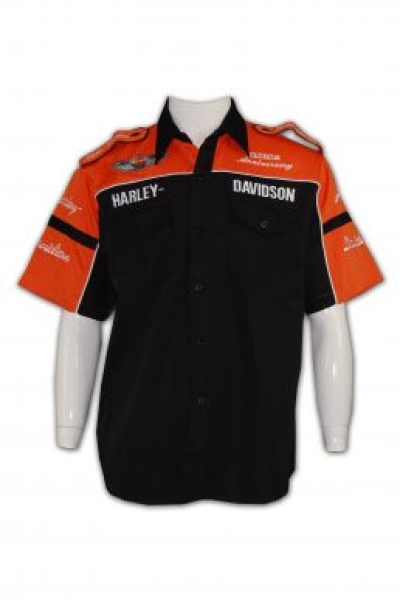DS013 custom design dart shirt uniforms double pockets short uniform ...