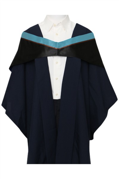 Design bright blue and black graduation robe shawl Customized speech ...