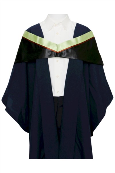 Design bright green and black graduation robe shawl Customized master's ...