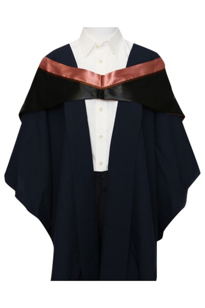 Design graduation gown with contrasting copper color and black shawl ...
