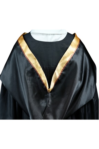 Design graduation robe with gold trim and black shawl Customized ...