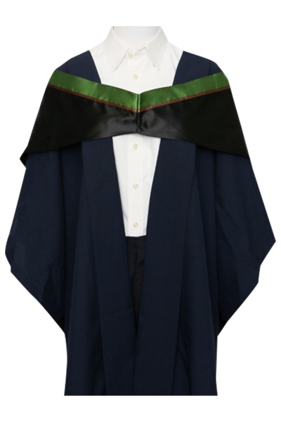 Design olive green contrasting black graduation robe shawl Customized ...