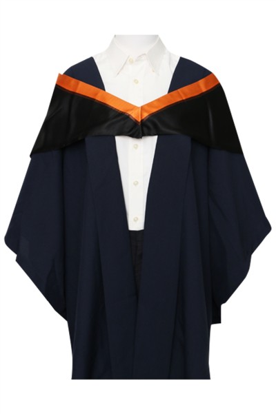 Design orange and black graduation robe shawl Tailor-made professional ...