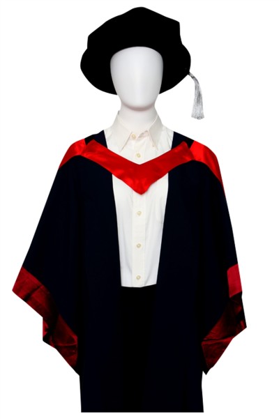 Design red shawl PhD graduation robe. Customized long graduation robe ...