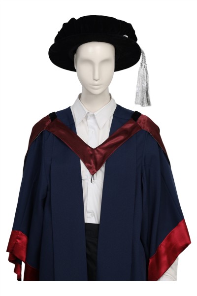 Design rust red robe graduation robe, customized PhD graduation robe ...