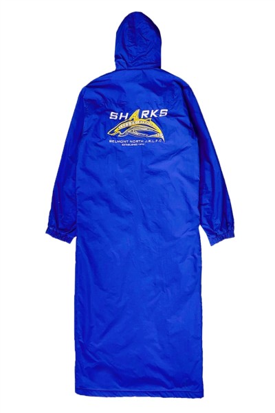 Design single long raincoat Custom-made fleece long raincoat Cuff ...