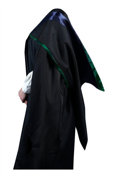 Designed Purple Silk Belt Graduation Gown Customized Green Graduation ...