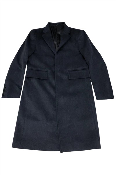 Designed long denim women's suit jacket, customized female concierge ...