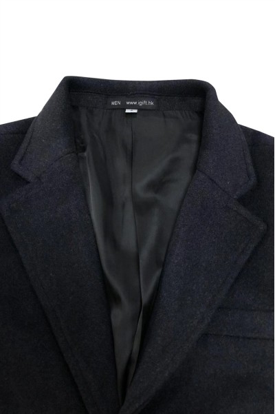 Designed long denim women's suit jacket, customized female concierge ...