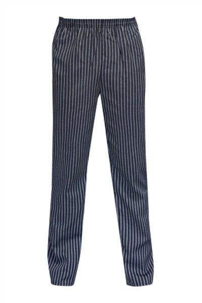 Fine Check Chef Work Pants Large Size Full Elastic Pants Restaurant and ...