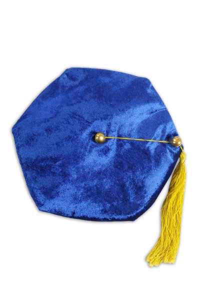 custom PhD graduated cap hex cap lining velvet hexagonal graduation cap ...