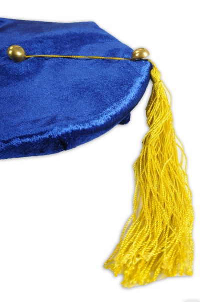 custom PhD graduated cap hex cap lining velvet hexagonal graduation cap ...