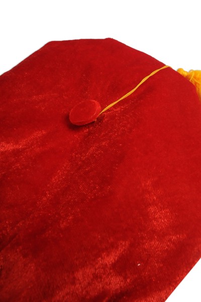 Customized Doctoral Polygon Hat Red Velvet Cap Graduation Cap Supplier