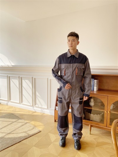 Design one-piece overalls men’s labor protection clothing dustproof ...