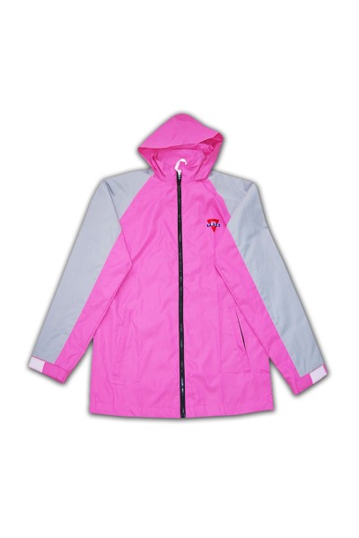 custom pink windbreaker ladies, design pink windbreaker ladies, pink ...
