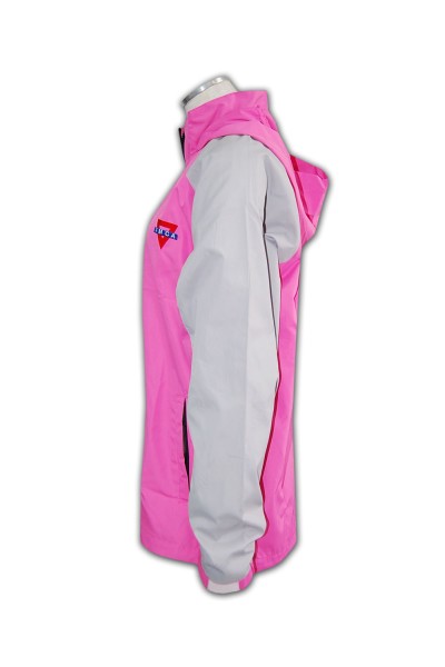 custom pink windbreaker ladies, design pink windbreaker ladies, pink ...