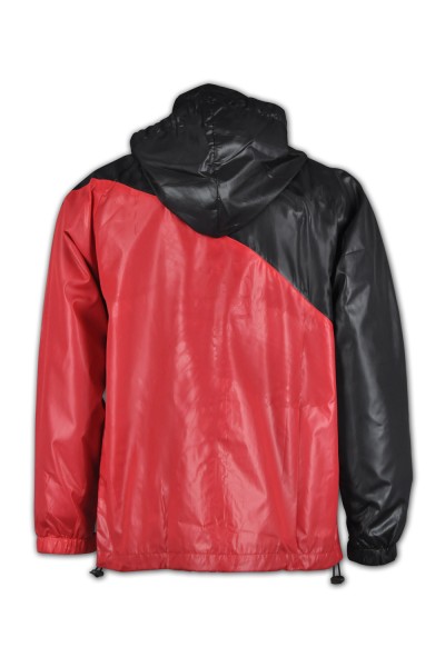 wholesale unisex polyester hooded lined windbreaker, custom design ...