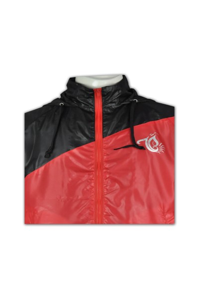 wholesale unisex polyester hooded lined windbreaker, custom design ...